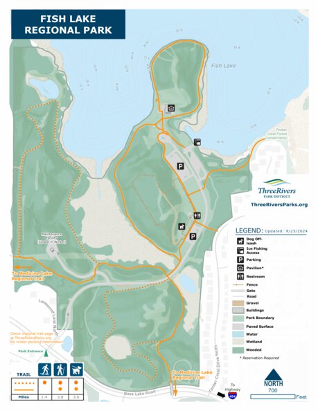 Fish Lake Regional Park Winter Map by Three Rivers Park District ...