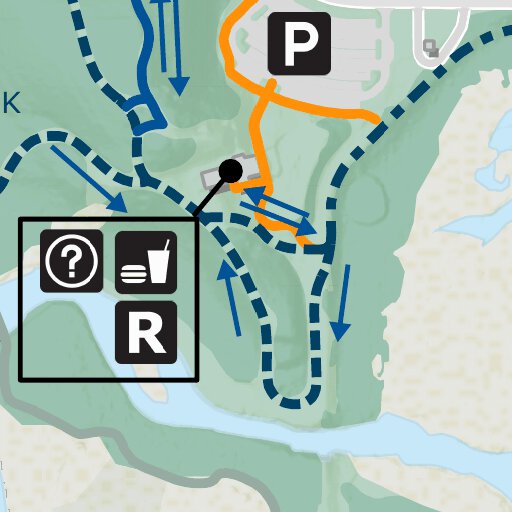 French Regional Park Winter Map by Three Rivers Park District | Avenza Maps
