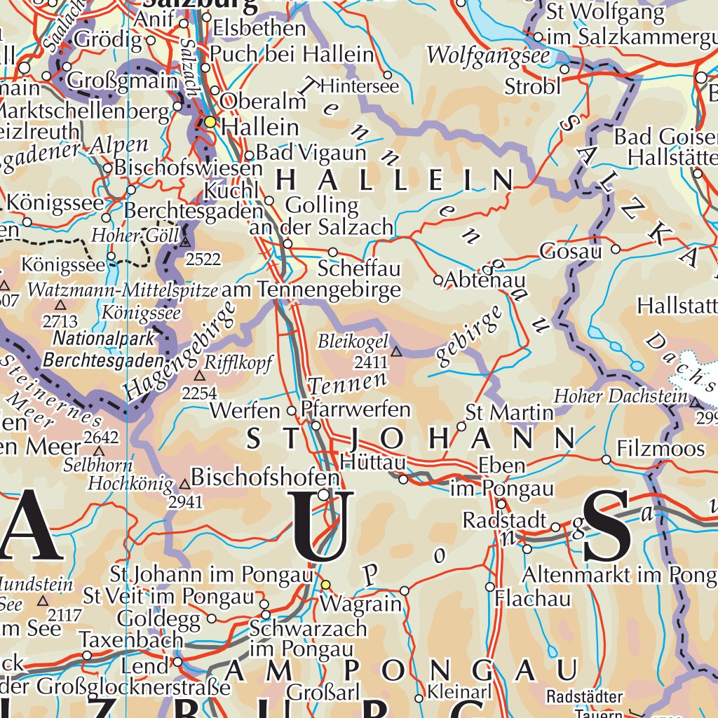 The Times Map of Austria by Times Maps | Avenza Maps
