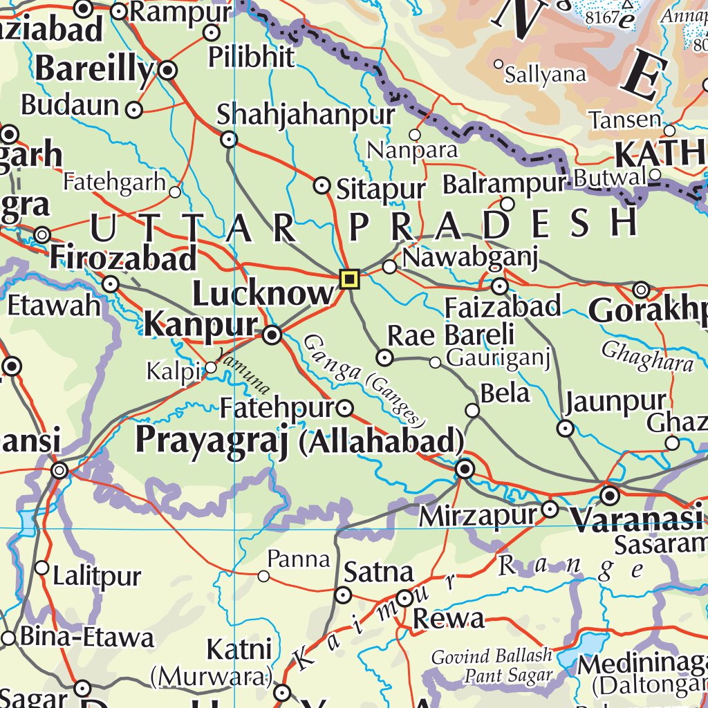 The Times Map of Central and South Asia by Times Maps | Avenza Maps