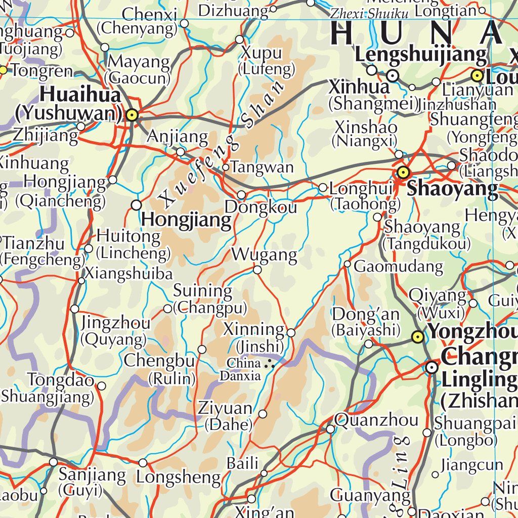 The Times Map of China (South) by Times Maps | Avenza Maps
