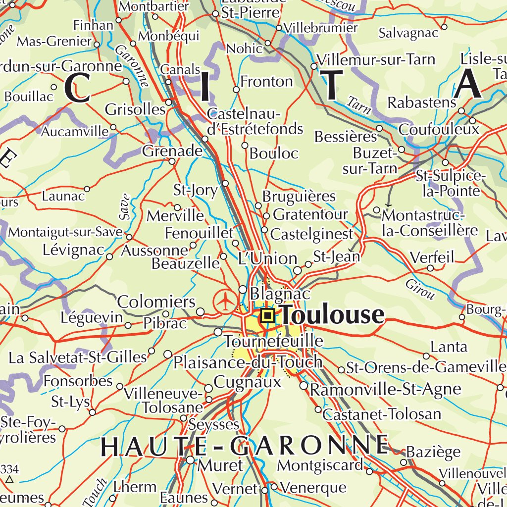The Times Map of France (Southwest) by Times Maps | Avenza Maps