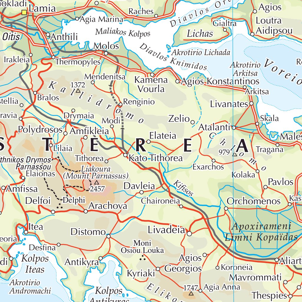 The Times Map of Greece by Times Maps | Avenza Maps