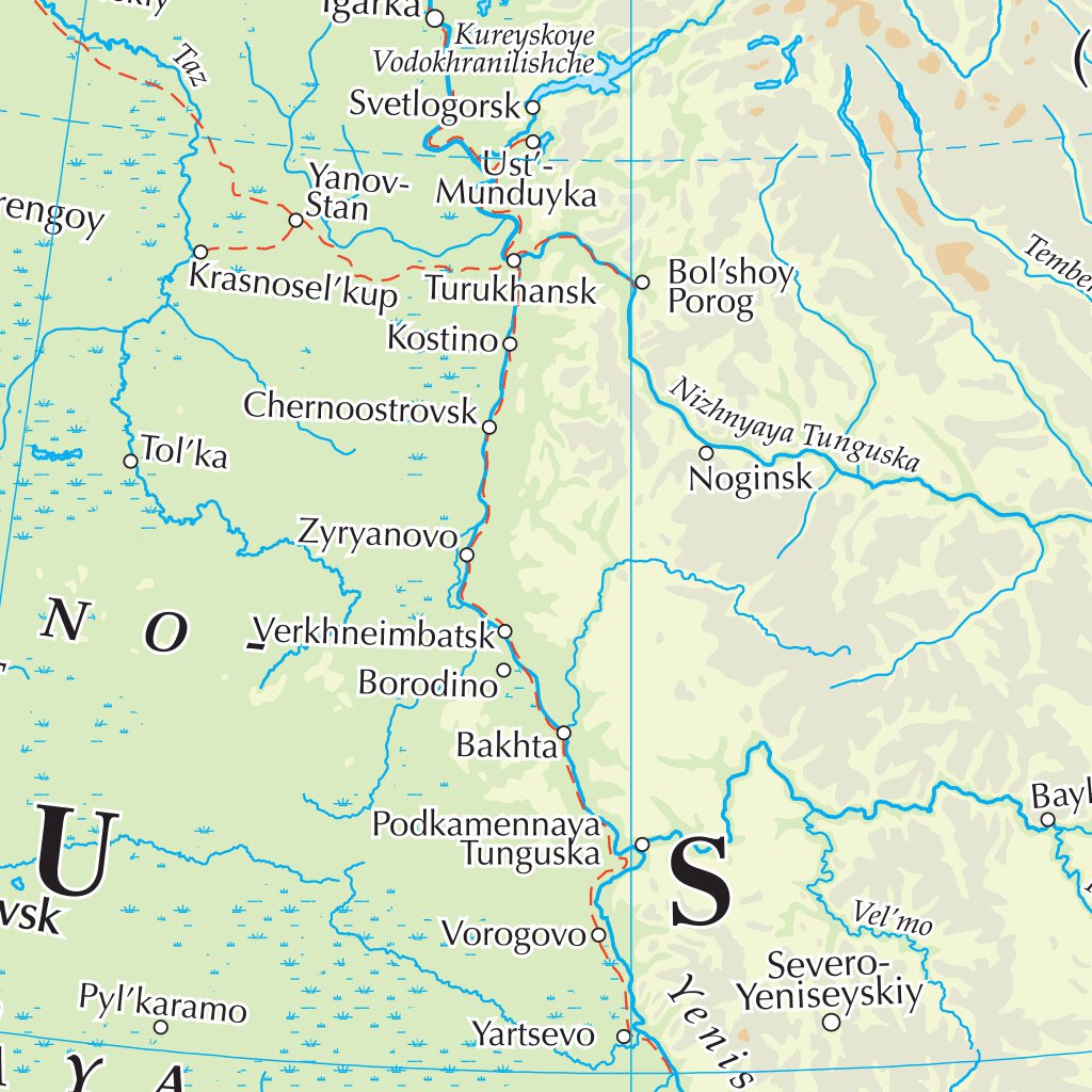 The Times Map of North Asia by Times Maps | Avenza Maps