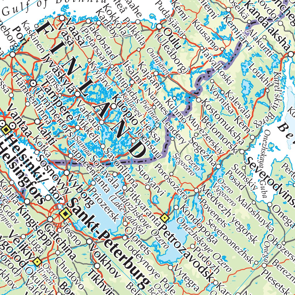 The Times Map of North Asia by Times Maps | Avenza Maps