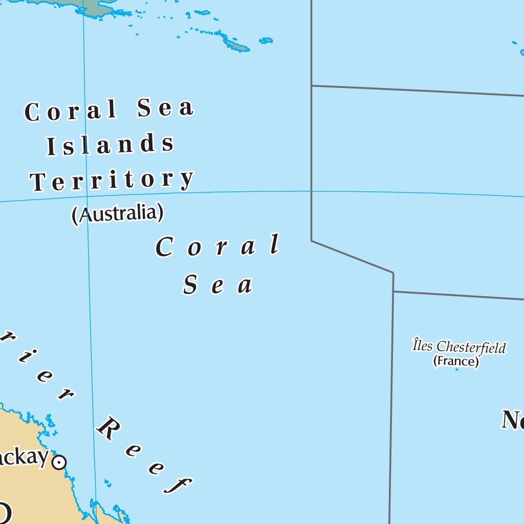 The Times Map of Oceania (Political Features) by Times Maps | Avenza Maps