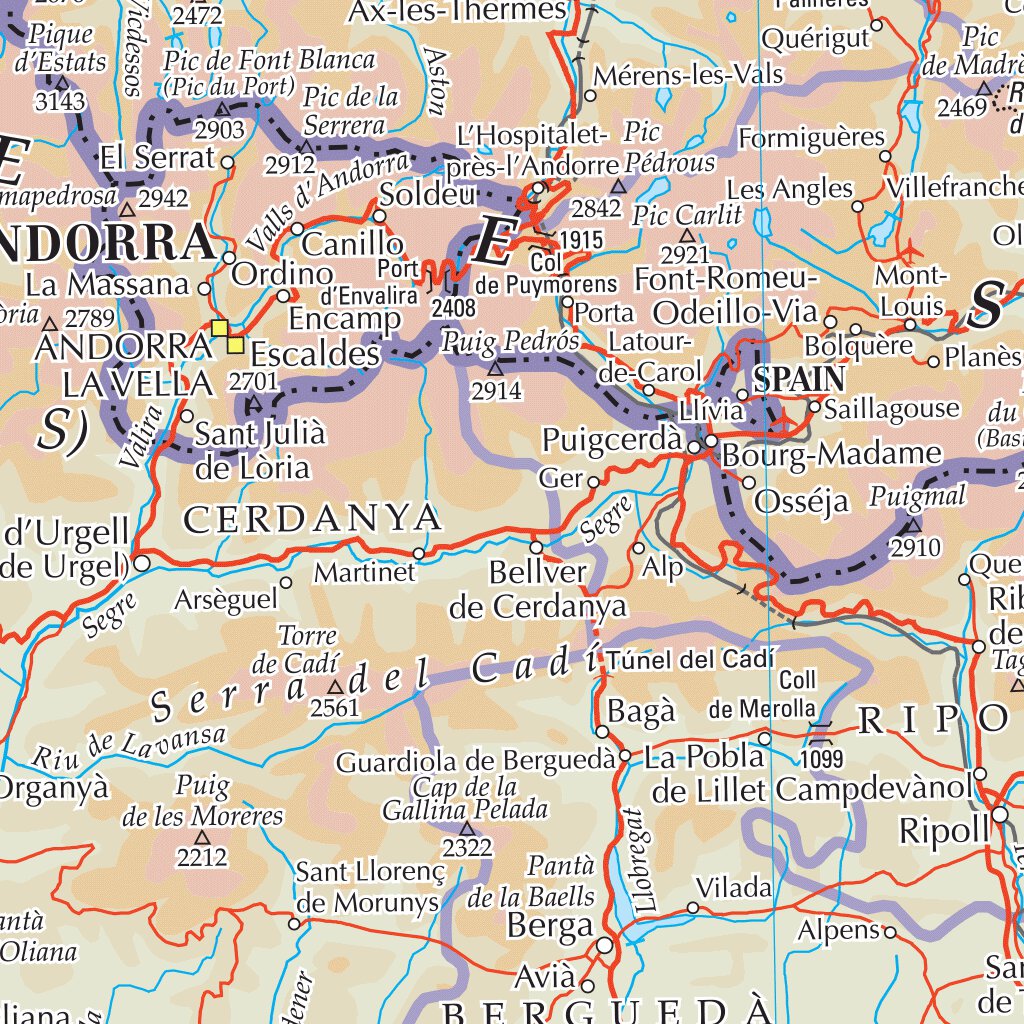 The Times Map of Spain (East) by Times Maps | Avenza Maps