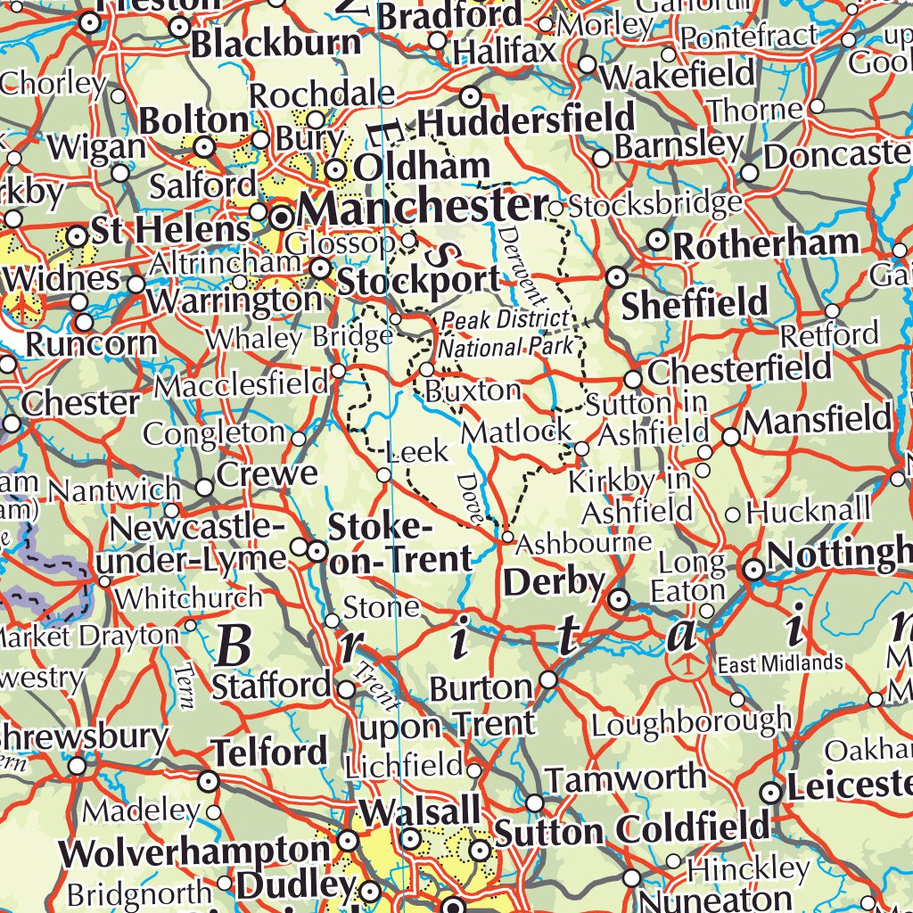 The Times Map of the United Kingdom and Ireland by Times Maps | Avenza Maps