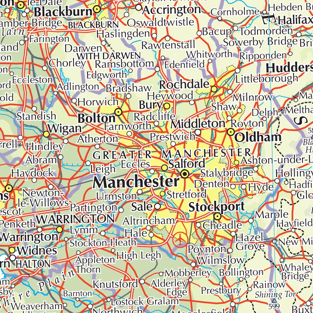 The Times Map of the United Kingdom: England (North) and Northern ...
