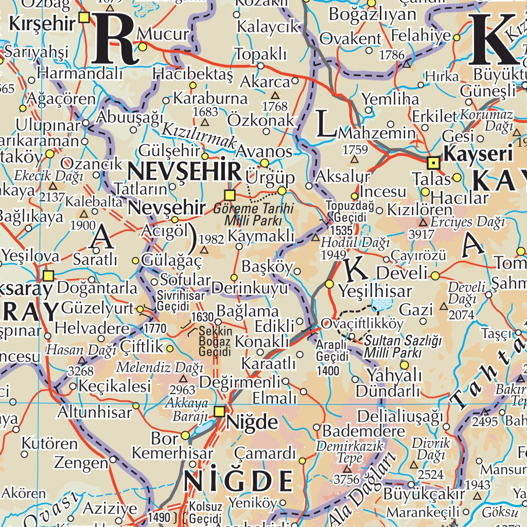 The Times Map of Turkey by Times Maps | Avenza Maps