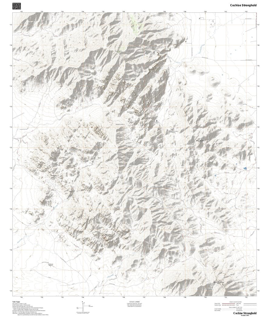 Cochise Stronghold Map by Tod's Topos | Avenza Maps