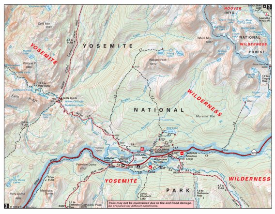 John Muir Trail Map #3 by Tom Harrison Maps | Avenza Maps