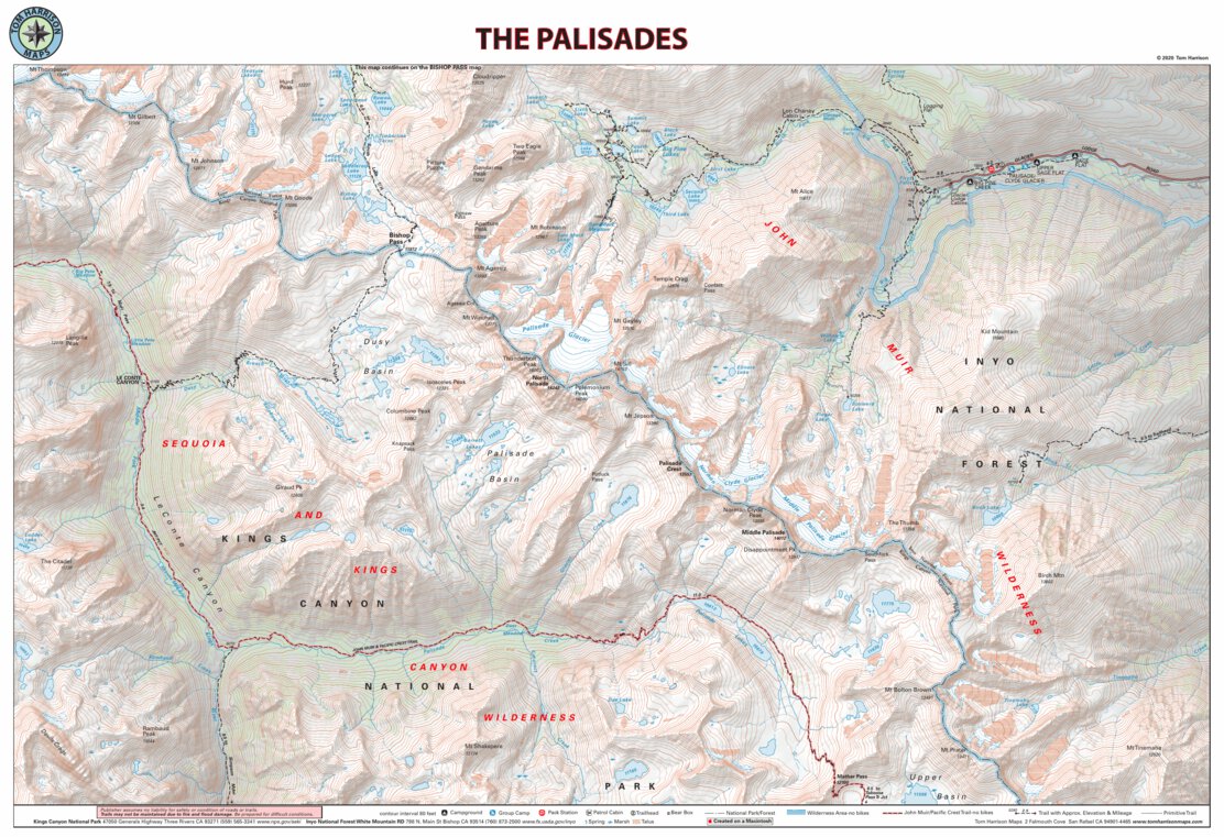The Palisades Map by Tom Harrison Maps | Avenza Maps