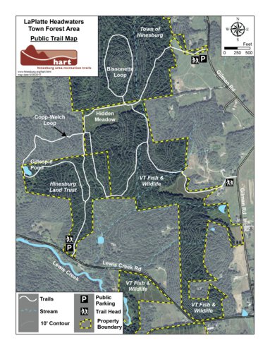 LaPlatte Headwaters Trail Map by Town of Hinesburg | Avenza Maps