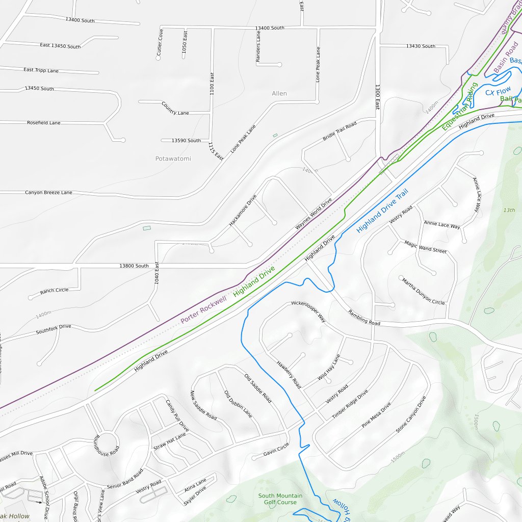 Draper Mountain Bike Trails Map by Trailforks | Avenza Maps