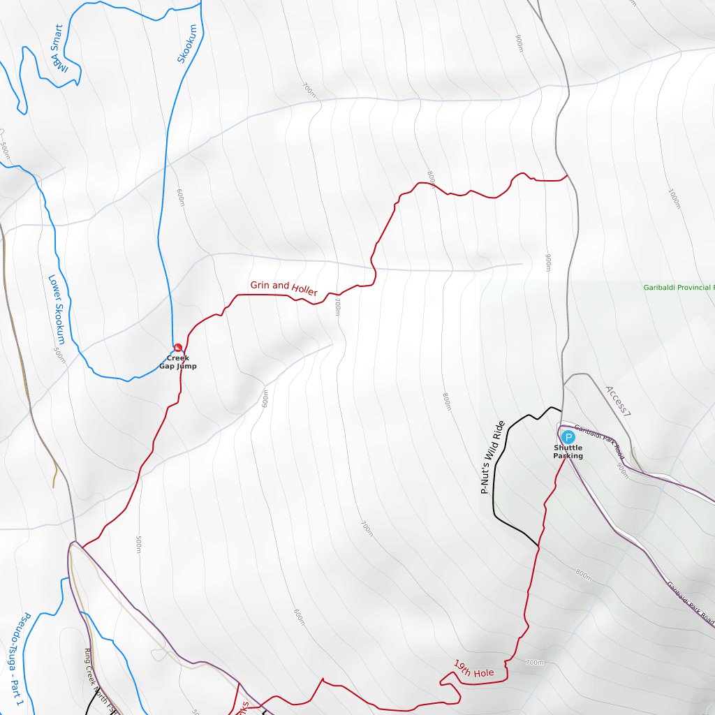 Squamish Mountain Bike Trails Map by Trailforks | Avenza Maps