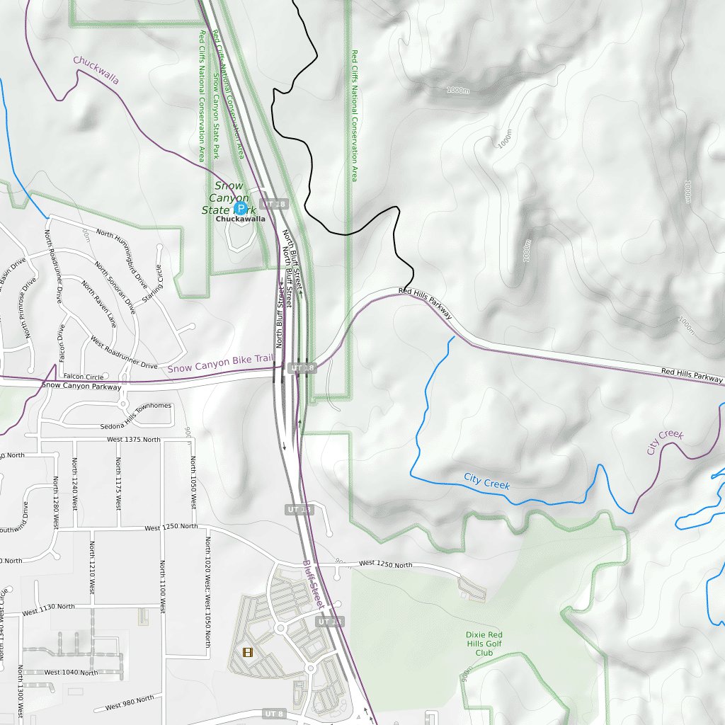 St. George Mountain Bike Trails Map by Trailforks | Avenza Maps