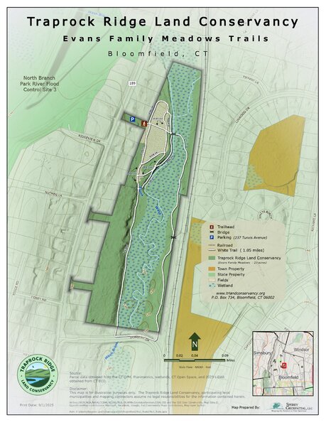 TRLC Evans Family Meadows Trails Map by Traprock Ridge Land Conservancy ...