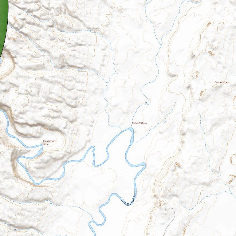 Black Dragon Canyon - Green River - Emery CO UT Map by Trusted Trail ...