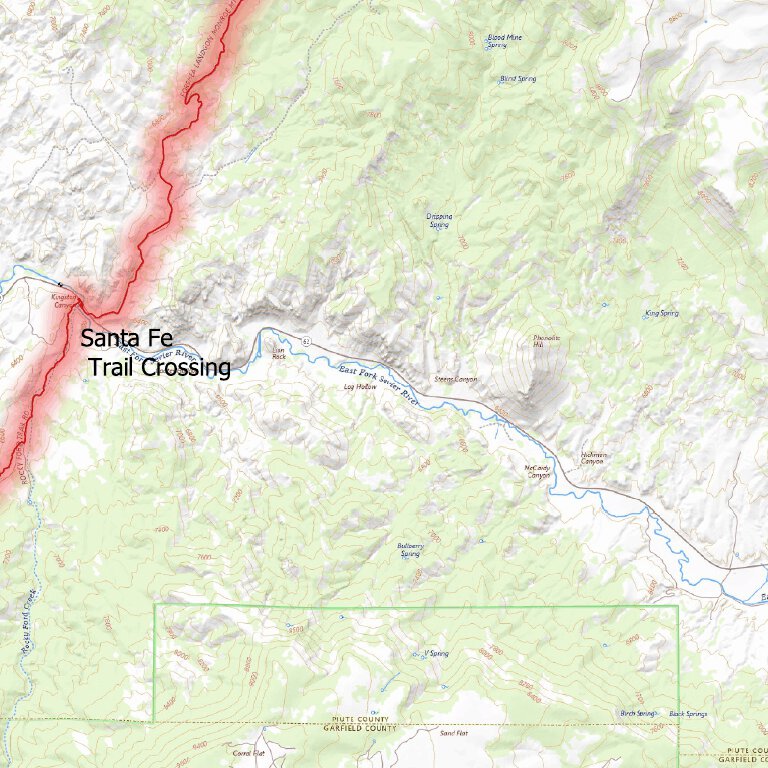 Circleville to Loa - Piute CO UT Map by Trusted Trail Maps Inc ...