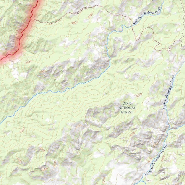 Circleville to Panguich - Garfield CO UT Map by Trusted Trail Maps Inc ...