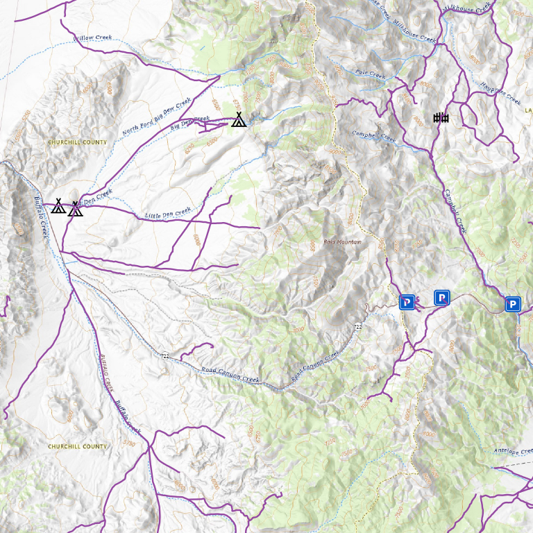 Cold Springs Station OHV Trails - Nevada Map by Trusted Trail Maps Inc ...