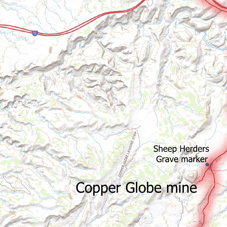 Copper Globe Mine Loop - Ferron - Emery CO UT Map by Trusted Trail Maps ...