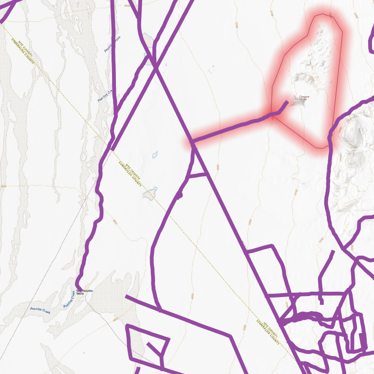 Crescent Dunes Area OHV Trails - Nevada Map by Trusted Trail Maps Inc ...