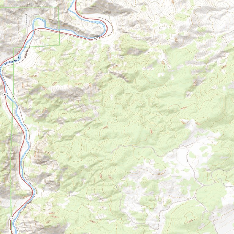 Fremont Indian SP - 50 Inch - Paiute Trail UT Map by Trusted Trail Maps ...