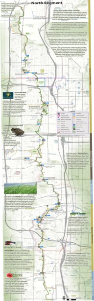 Jordan River Trail Map North 9000so to Bountiful by Trusted Trail Maps ...