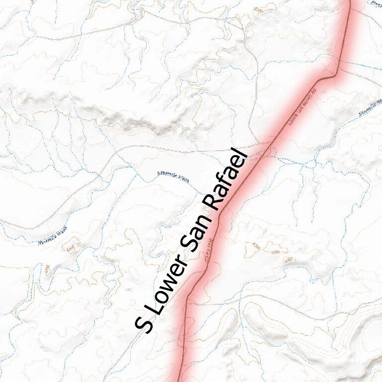 Lower San Rafael Loop - Green River - Emery CO UT Map by Trusted Trail ...