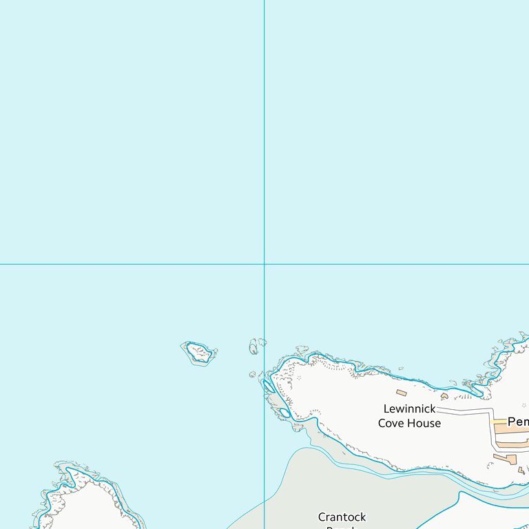 Cornwall (SW76) Map by UK Topographic Maps | Avenza Maps