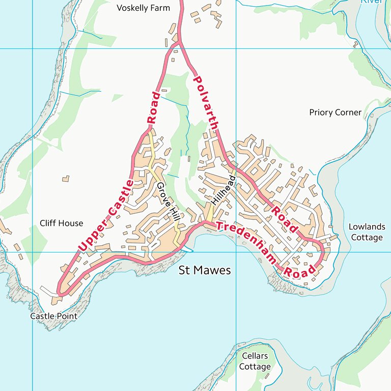 Cornwall (SW83) Map by UK Topographic Maps | Avenza Maps