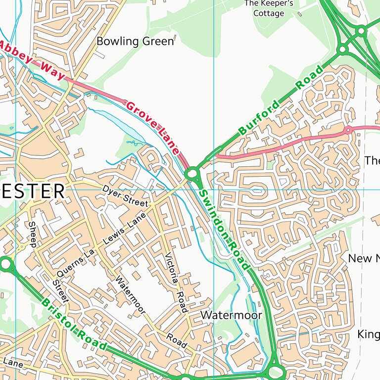 Cotswold District (SP00) Map by UK Topographic Maps | Avenza Maps