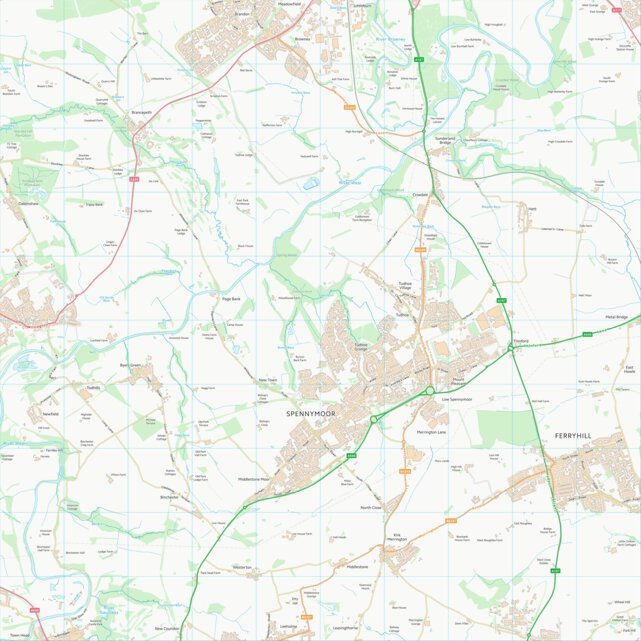 County Durham (NZ23) Map by UK Topographic Maps | Avenza Maps