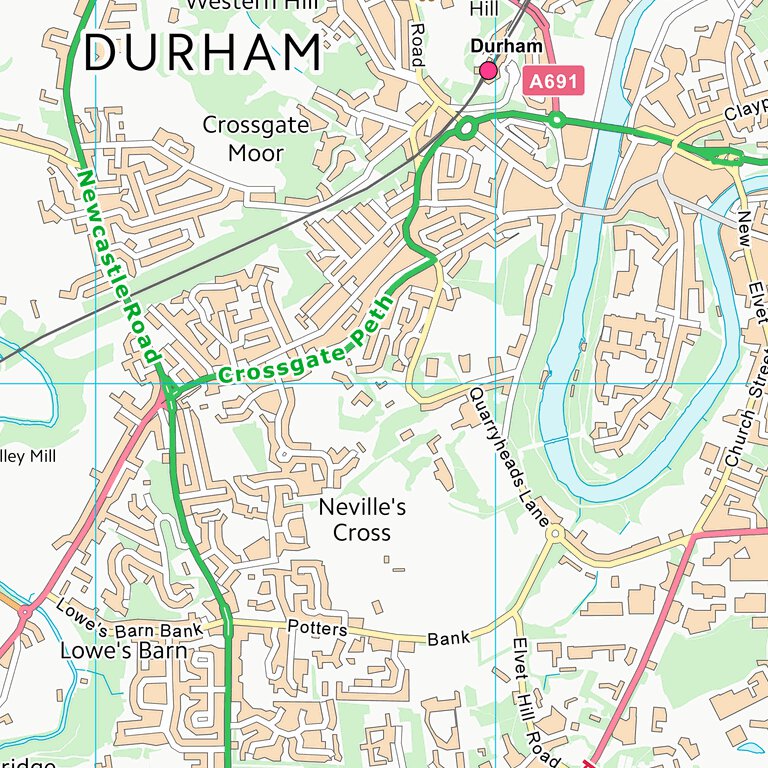 County Durham (NZ24) Map by UK Topographic Maps | Avenza Maps