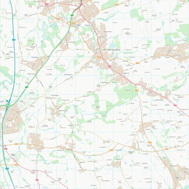 County Durham (NZ34) Map by UK Topographic Maps | Avenza Maps