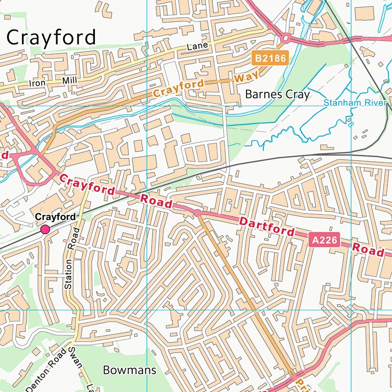 Dartford District (B) (TQ57) Map by UK Topographic Maps | Avenza Maps