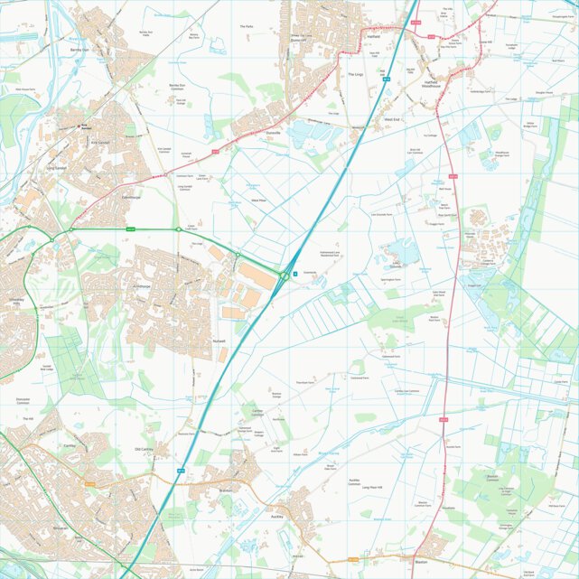 Doncaster District (B) (SE60) Map by UK Topographic Maps | Avenza Maps