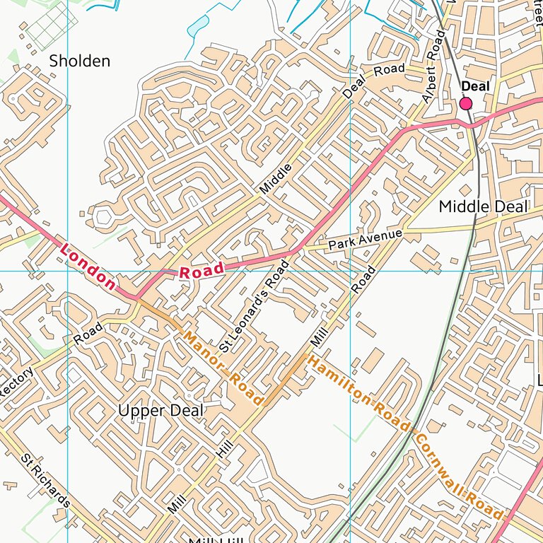 Dover District (TR35) Map by UK Topographic Maps | Avenza Maps