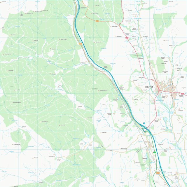 Dumfries and Galloway (NT00) Map by UK Topographic Maps | Avenza Maps