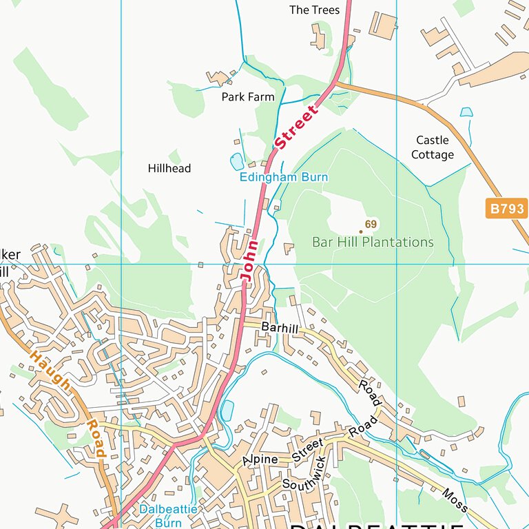 Dumfries and Galloway (NX86) Map by UK Topographic Maps | Avenza Maps