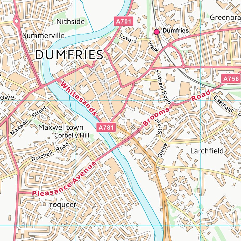 Dumfries and Galloway (NX97) Map by UK Topographic Maps | Avenza Maps