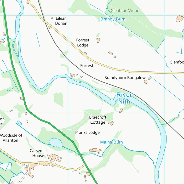 Dumfries and Galloway (NX98) Map by UK Topographic Maps | Avenza Maps