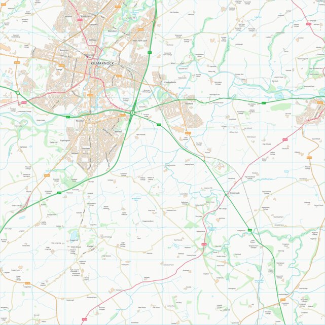 East Ayrshire (NS43) Map by UK Topographic Maps | Avenza Maps