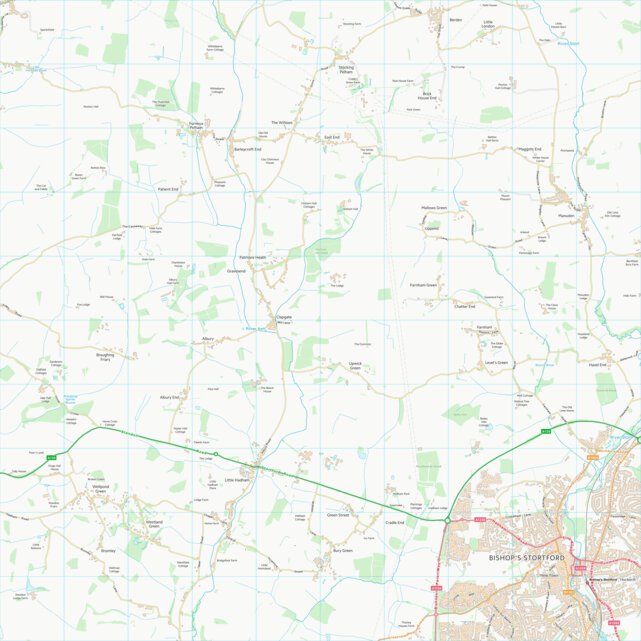 East Hertfordshire District (TL42) Map by UK Topographic Maps | Avenza Maps