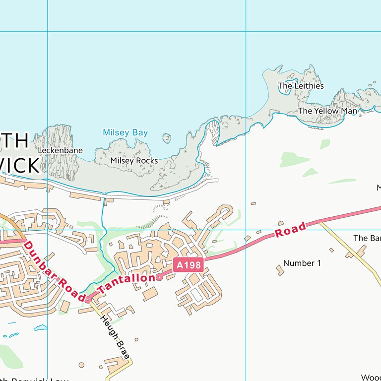 East Lothian (NT58) Map by UK Topographic Maps | Avenza Maps