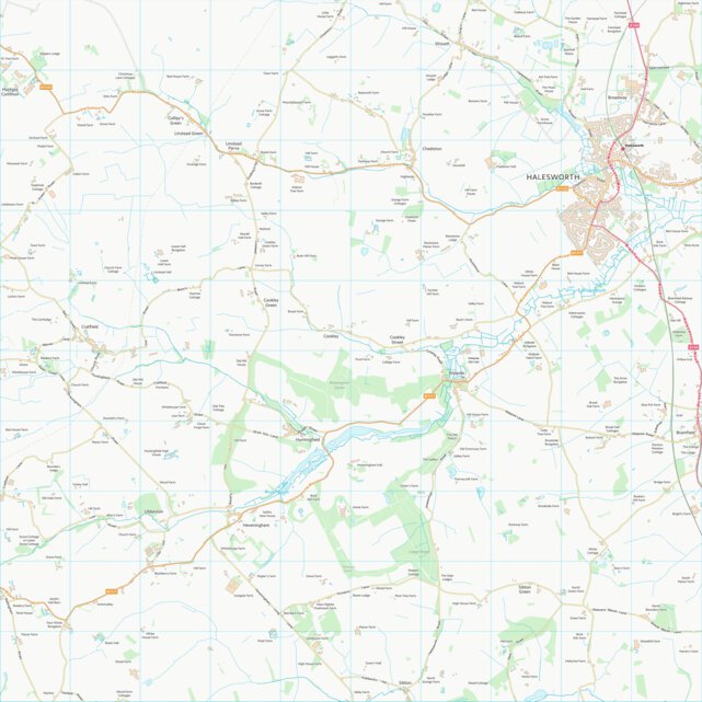 East Suffolk District (TM37) Map by UK Topographic Maps | Avenza Maps