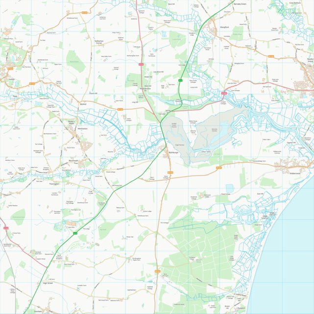 East Suffolk District (TM47) Map by UK Topographic Maps | Avenza Maps