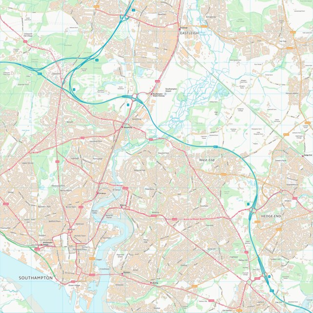 Eastleigh District (B) (SU41) Map by UK Topographic Maps | Avenza Maps